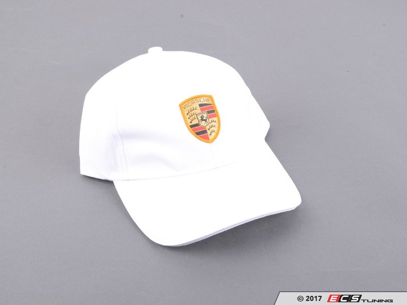 Genuine Porsche - WAP0800040C - Porsche Crest Baseball Cap - White ...