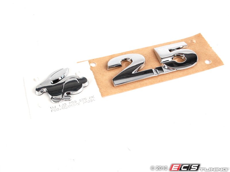 Genuine Volkswagen Audi - 1K0853675AJ739 - "2.5L Rabbit" Emblem (1K0 ...
