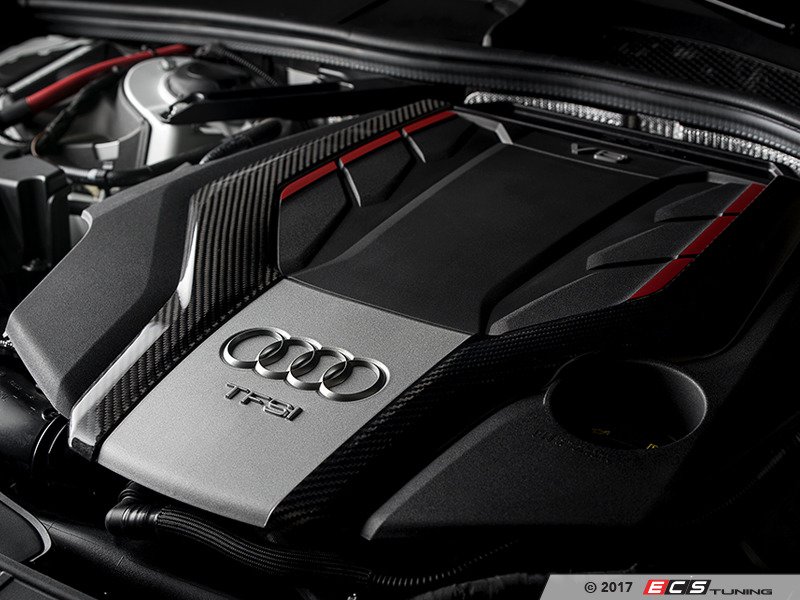 ECS - 023897ECS01 - Carbon Fiber Engine Cover Overlay Kit