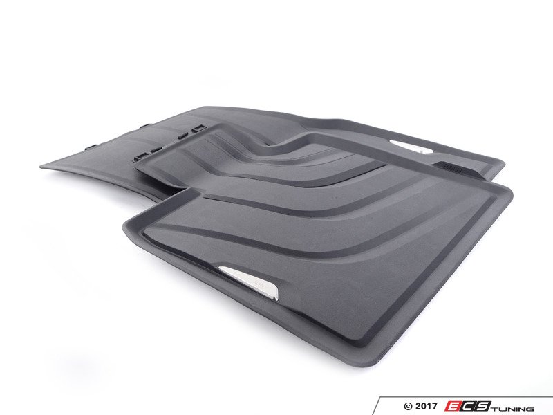 Genuine BMW - 51472458439 - Black All Weather Rubber Floor Mats - Front ...