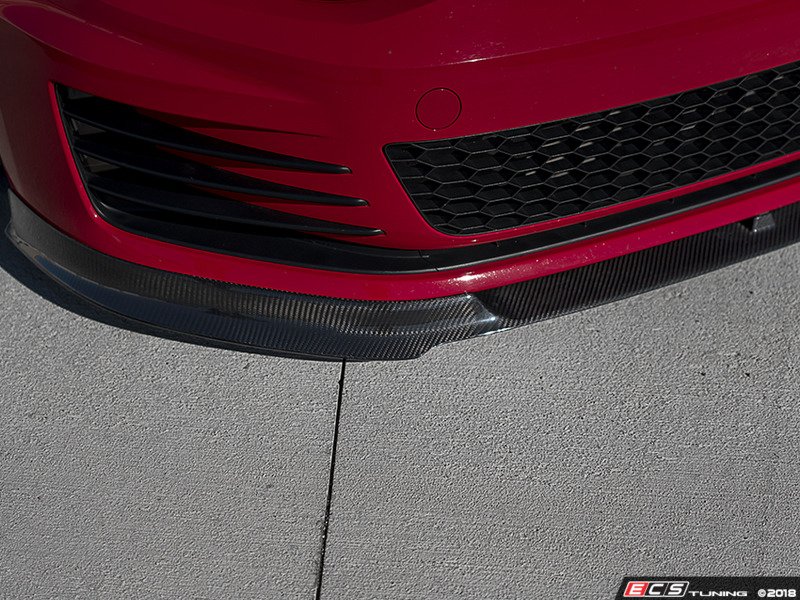 ECS - 024105ecs01KT - ECS Tuning MK7 GTI Carbon Fiber Front Lip Spoiler