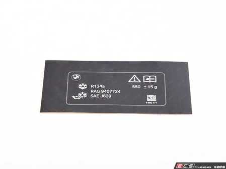 Genuine BMW - 71236992777 - LABEL, COOLANT (71-23-6-992-777)