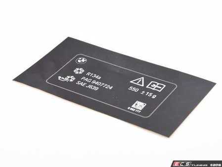 Genuine BMW - 71236992777 - LABEL, COOLANT (71-23-6-992-777)