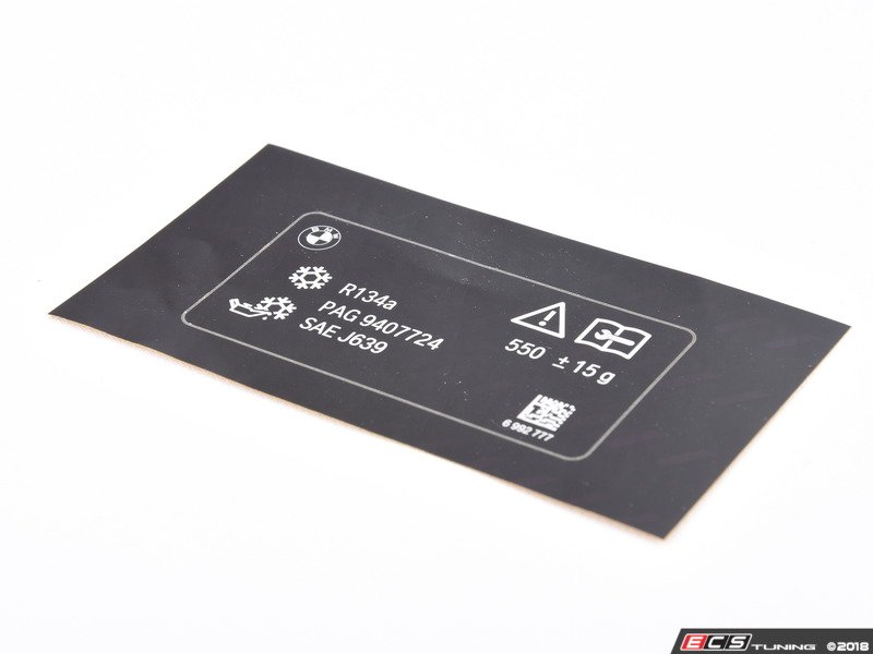 Genuine BMW - 71236992777 - LABEL, COOLANT (71-23-6-992-777)