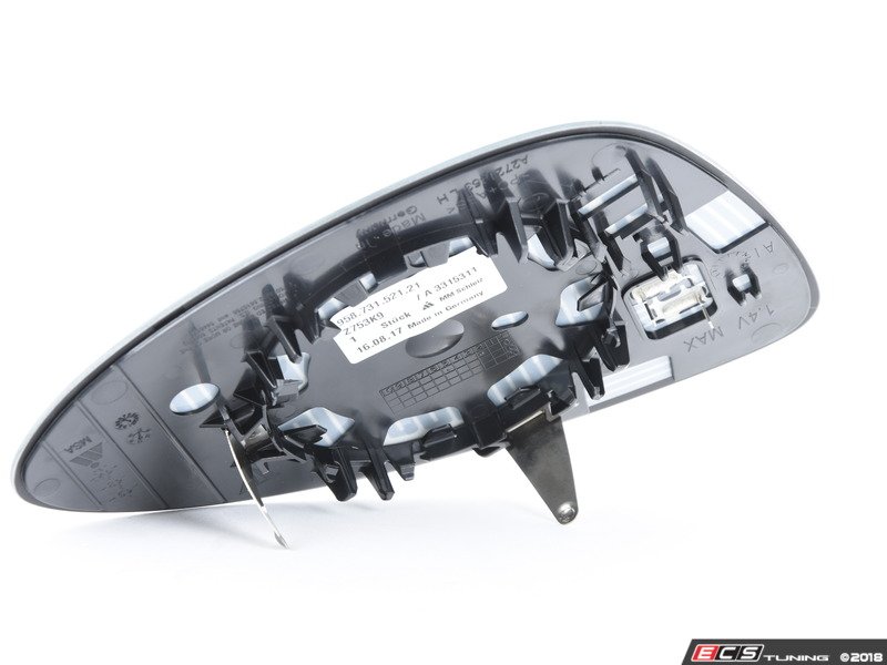 Genuine Porsche - 95873152121 - OEM Mirror Glass - Aspherical