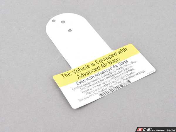 Genuine BMW - 71216949923 - LABEL (71-21-6-949-923)