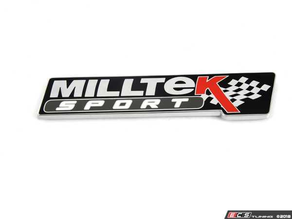 Milltek Sport - MSMKTBADBL - Milltek Sport Car Badge - Black (Special ...