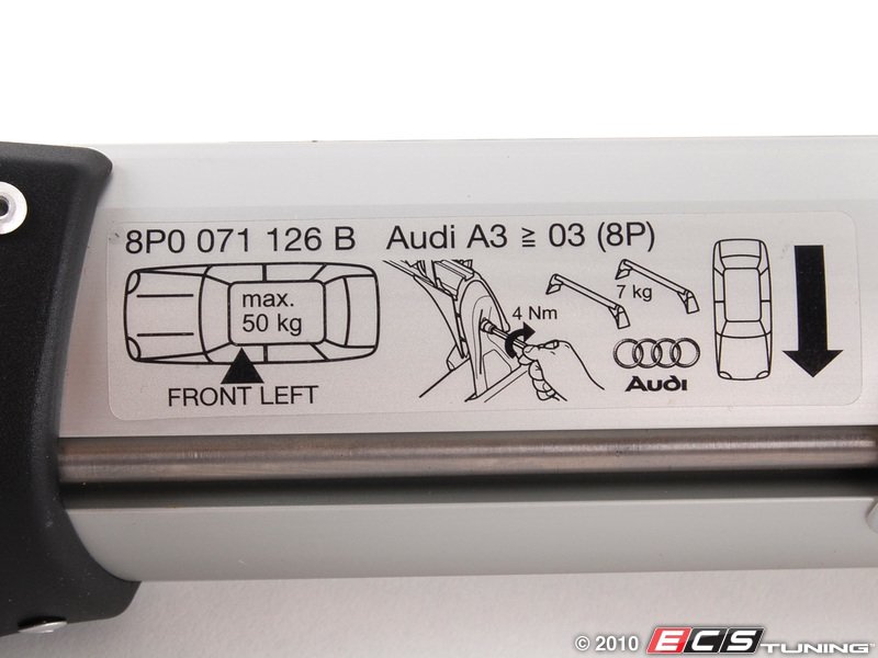 Genuine Volkswagen Audi - 8P0071126B - Roof Rack Base Bars - T-Groove ...