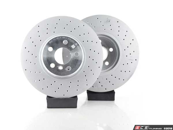 Genuine BMW - 34116858623KT - Front Brake Rotors - Pair (340x28)