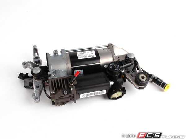 Genuine Porsche - 95535890105 - Air Suspension Compressor With Bracket