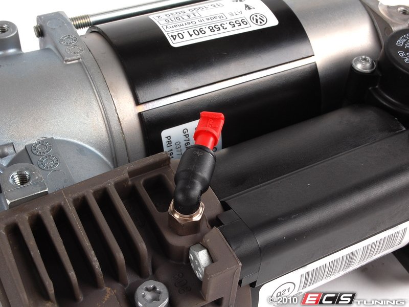 Genuine Porsche - 95535890105 - Air Suspension Compressor With Bracket