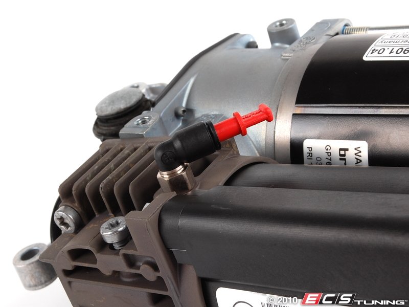 Genuine Porsche - 95535890105 - Air Suspension Compressor With Bracket