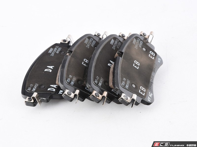 Genuine Volkswagen Audi - 8W0698451N - Rear Brake Pad Set (8W0 698 451 N)