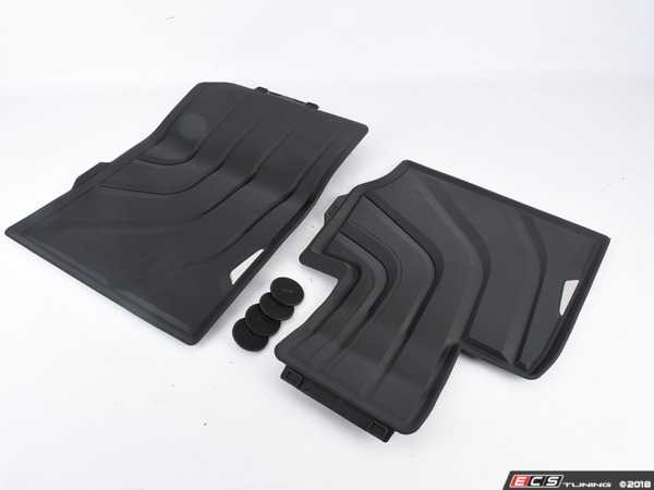 Genuine BMW - 51472458442 - Front Rubber Floor Mats - Black (51-47-2 ...