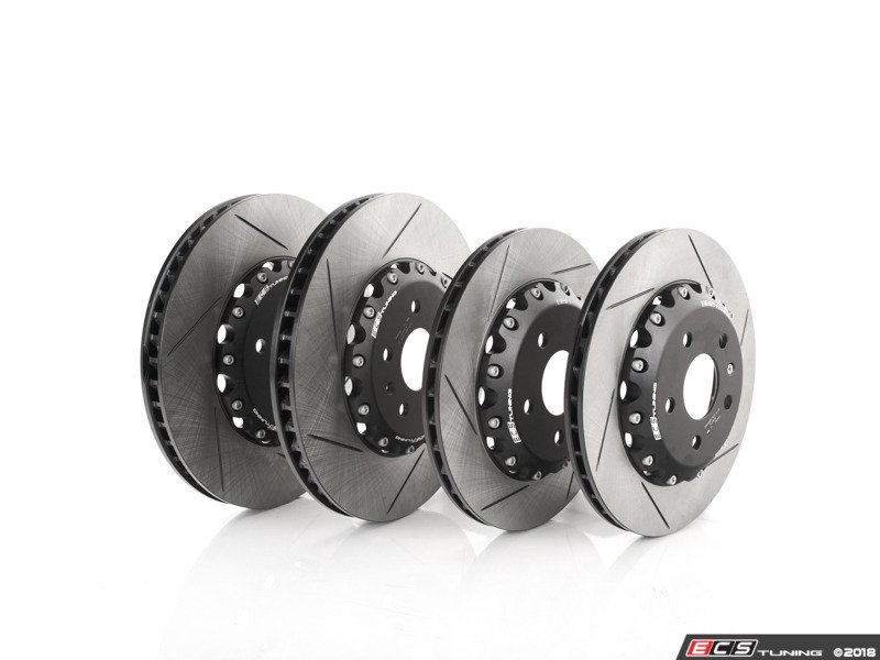 ECS - 000036ECS04-02KT - Front and Rear Slotted 2-Piece Semi-Floating Brake Rotor Kit (345x30 ...