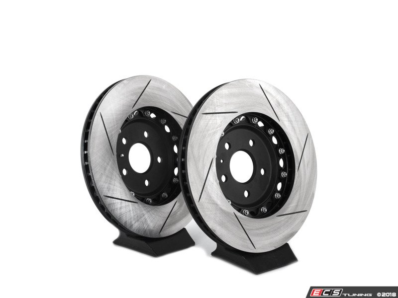 ECS - 000036ECS04-02KT - Front and Rear Slotted 2-Piece Semi-Floating Brake Rotor Kit (345x30 ...