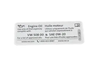 Genuine Volkswagen Audi - 701010002AA - Emissions Label (701 010 002 AA)