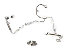 BMW E70 X5 M S63 4.4L Turbocharger Oil Lines - ECS Tuning