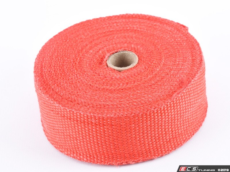 Torque Solution - TS-EW-R - Universal Fiberglass Exhaust Wrap - Red ...