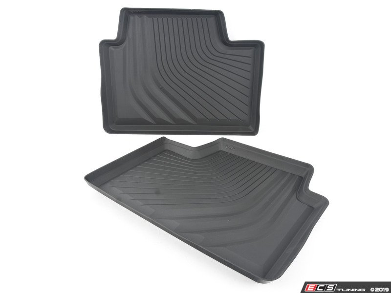 Genuine BMW - 51472462751 - Rear Rubber Floor Mat Set (51-47-2-462-751)