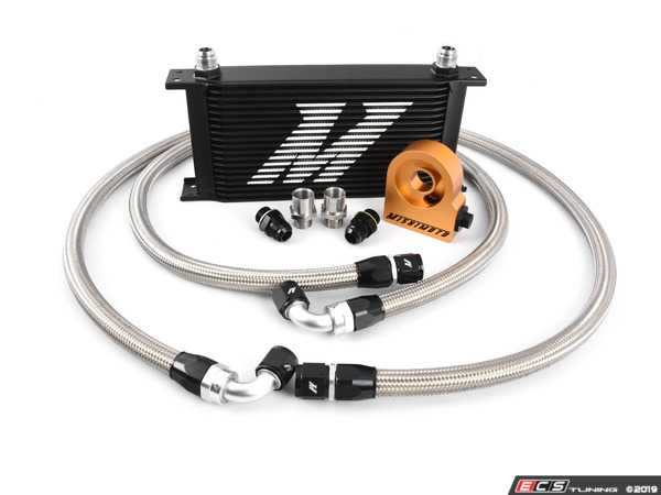 Mishimoto - MM0CULTBK - Universal Oil Cooler - 19 Row, with Thermostat ...