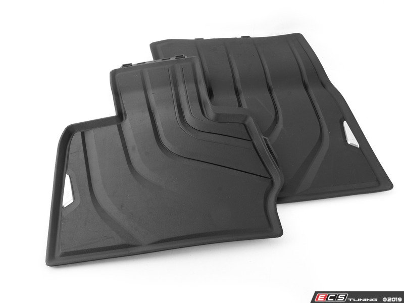 Genuine BMW - 51472458442 - Front Rubber Floor Mats - Black (51-47-2 ...