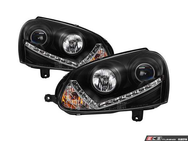 Spyder - 5017505 - Halogen Projector Headlight Set - Black