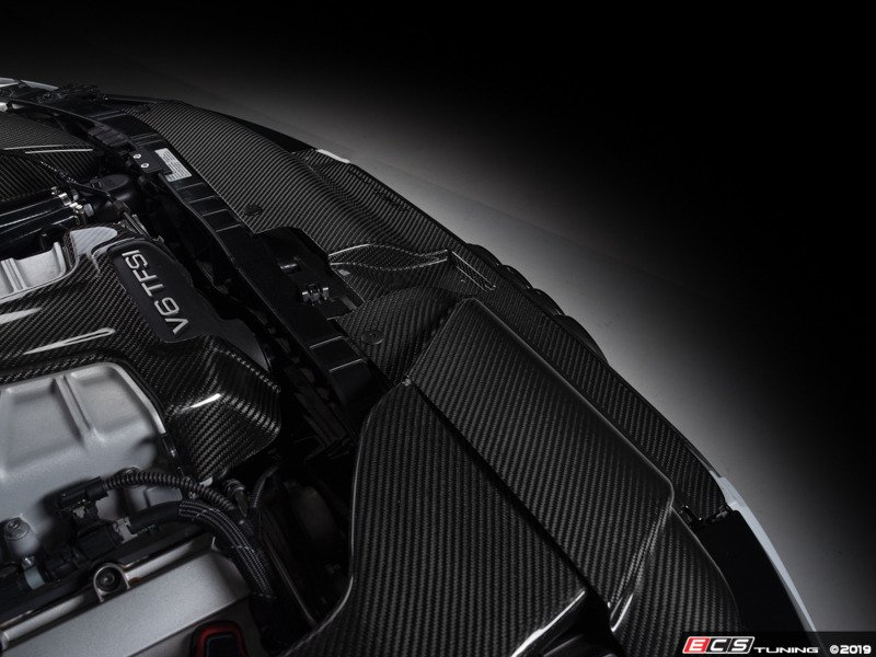 ECS - 024714ECS01 - Audi B8 A4/S4 Facelift Carbon Fiber Radiator ...