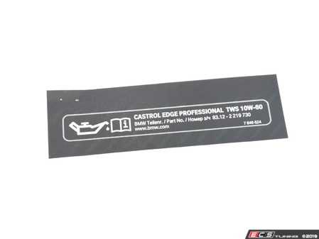 Genuine BMW - 71227846624 - LABEL M HP SYNTHETI (71-22-7-846-624)