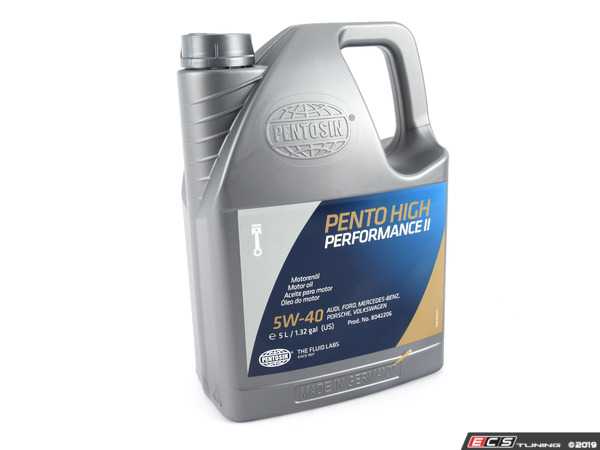 Pentosin - PEN 5W-40 5L - Pento High Performance II Engine Oil (5w-40 ...