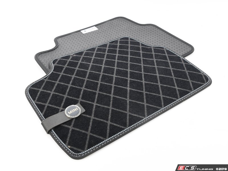 Genuine MINI - 51472358060 - Essentials Rear Carpet Factory Floor Mats ...