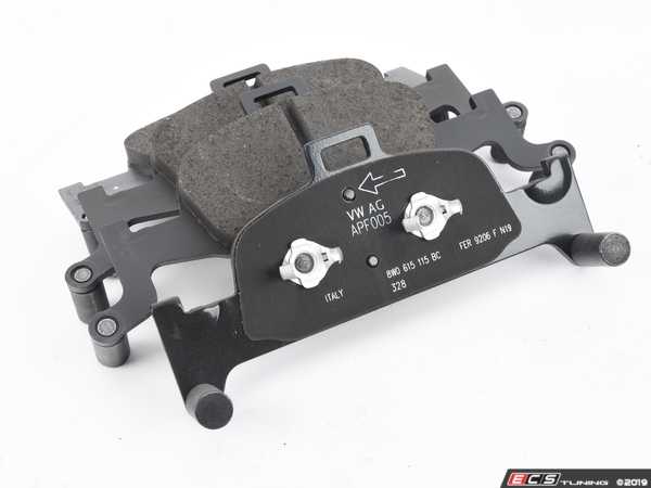 Genuine Volkswagen Audi - 8w0698151adKT - Front & Rear Brake Pad Set ...