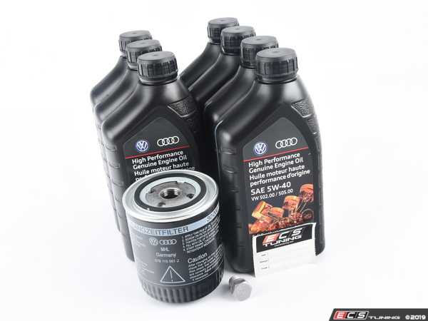 Genuine Volkswagen Audi - N90813202KT - Genuine Oil Service Kit (N 908 ...