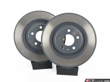 Genuine Volkswagen Audi - 4H0615601H - Rear Brake Rotors - Pair (330x22 ...