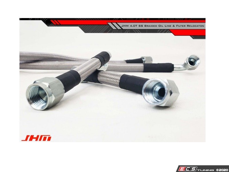 JH Motorsports - JHM-079115175G - Stainless Braided Turbo Oil Line And ...