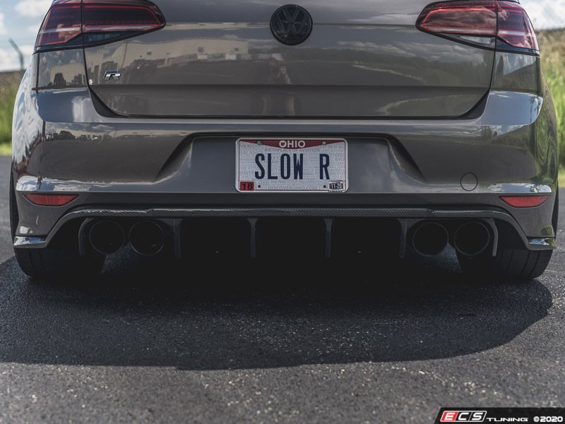 ECS News - New ECS MK7 Golf R Carbon Fiber Rear Diffuser