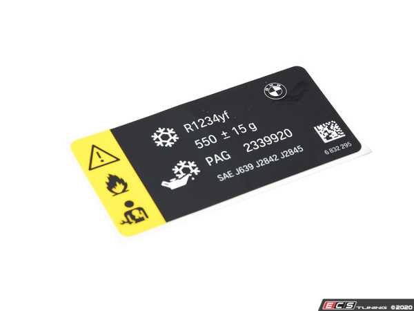 Genuine BMW - 71236832295 - LABEL, COOLANT (71-23-6-832-295)