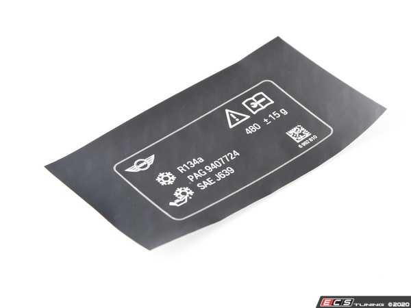 Genuine MINI - 71236992810 - LABEL, COOLANT (71-23-6-992-810)