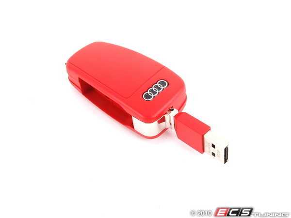 Genuine Volkswagen Audi - 8R0063827E - Audi USB Flash Drive - 4GB - Red ...