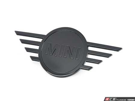 Genuine MINI - 51149880863 - Hood Emblem Piano Black "Black Line ...