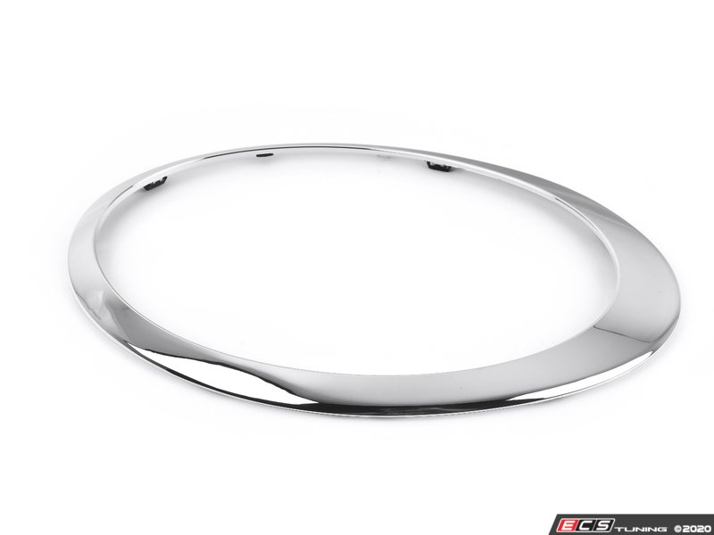 Genuine MINI - 51137351371 - Chrome Headlight Ring - Left (51-13-7-351-371)