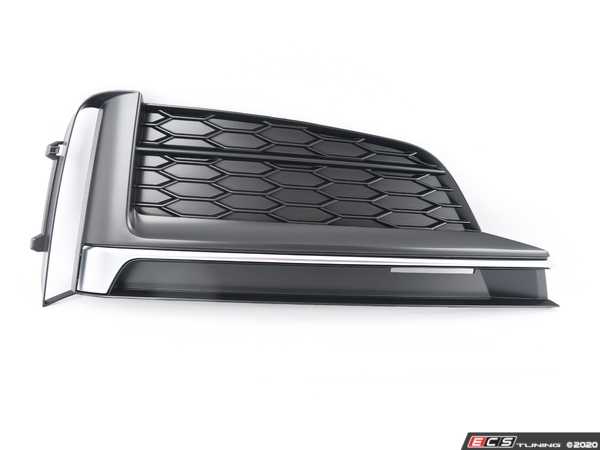 Genuine Volkswagen Audi - 8W6807682FRU6 - GRILL (8W6 807 682 F RU6)