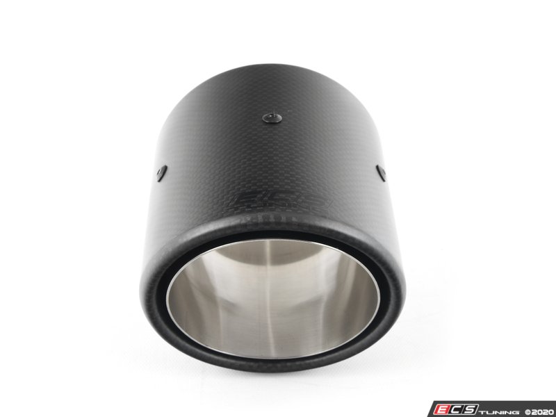 ECS - 004735LA01-01KT - ECS Swivel Exhaust Tips - 4.0" Carbon Fiber - Pair