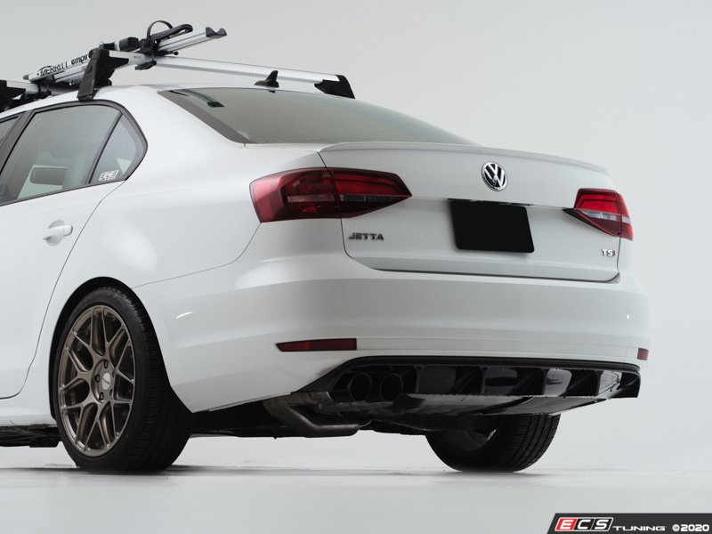 Ecs 007170la01 01kt Mk6 Jetta Facelift Rear Diffuser Gloss Black