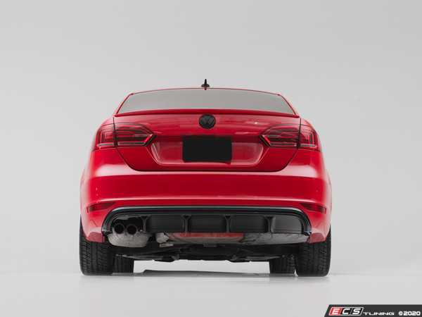 ECS - 007186la01-01KT - MK6 Jetta GLI Rear Diffuser - Gloss Black