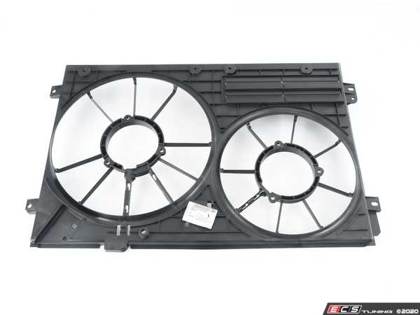 Genuine Volkswagen Audi - 1K0121205AJ - Dual Fan Cowl - Satin Black ...