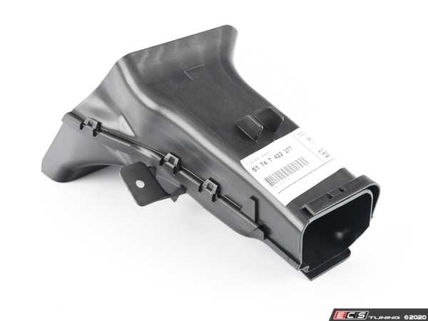 Genuine BMW - 51747422277 - FRONT LEFT BRAKE AIR DUCT (51-74-7-422-277)