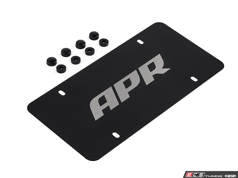 APR - A1000015 - APR License Plate - Silver On Black