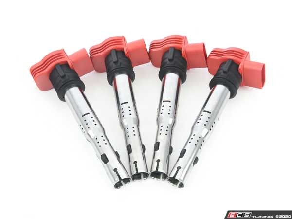 APR - MS100208-4KT - APR Upgraded Ignition Coil - Red - Set of Four