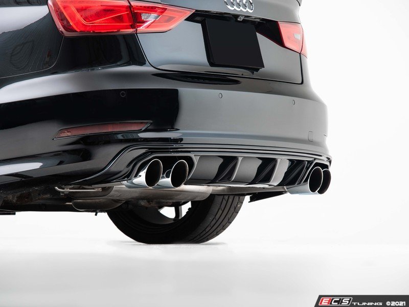 ECS - 015441LA01 - Audi S3 Pre-Facelift Rear Diffuser - Gloss Black